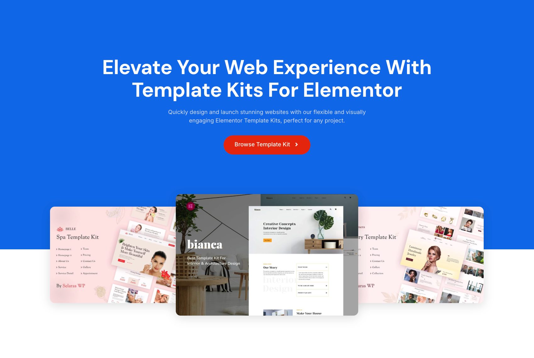 Elementor Template Kits - SelarasWP